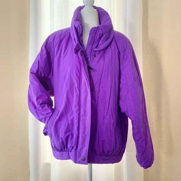 Obermeyer | Jackets & Coats | Vintage 8s90s Obermeyer Purple Puffer Ski ...
